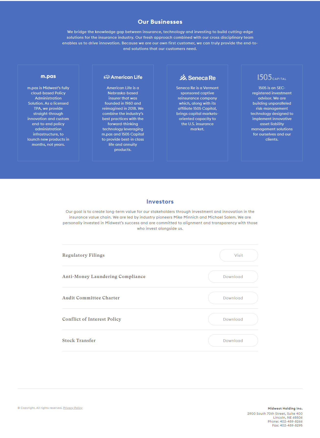 Midwest Holding (MDWT) | IPO 2020